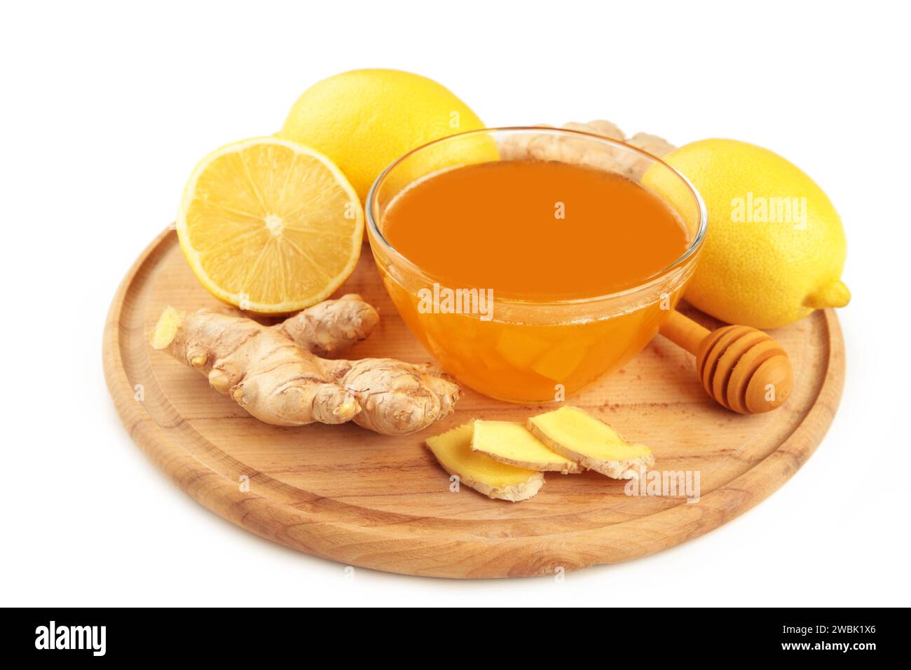 Ginger lemon honey Cut Out Stock Images & Pictures - Alamy