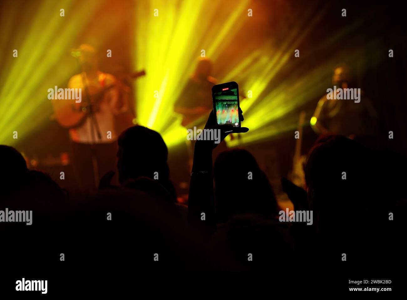 Audience crowd stage event performance performers hi-res stock ...