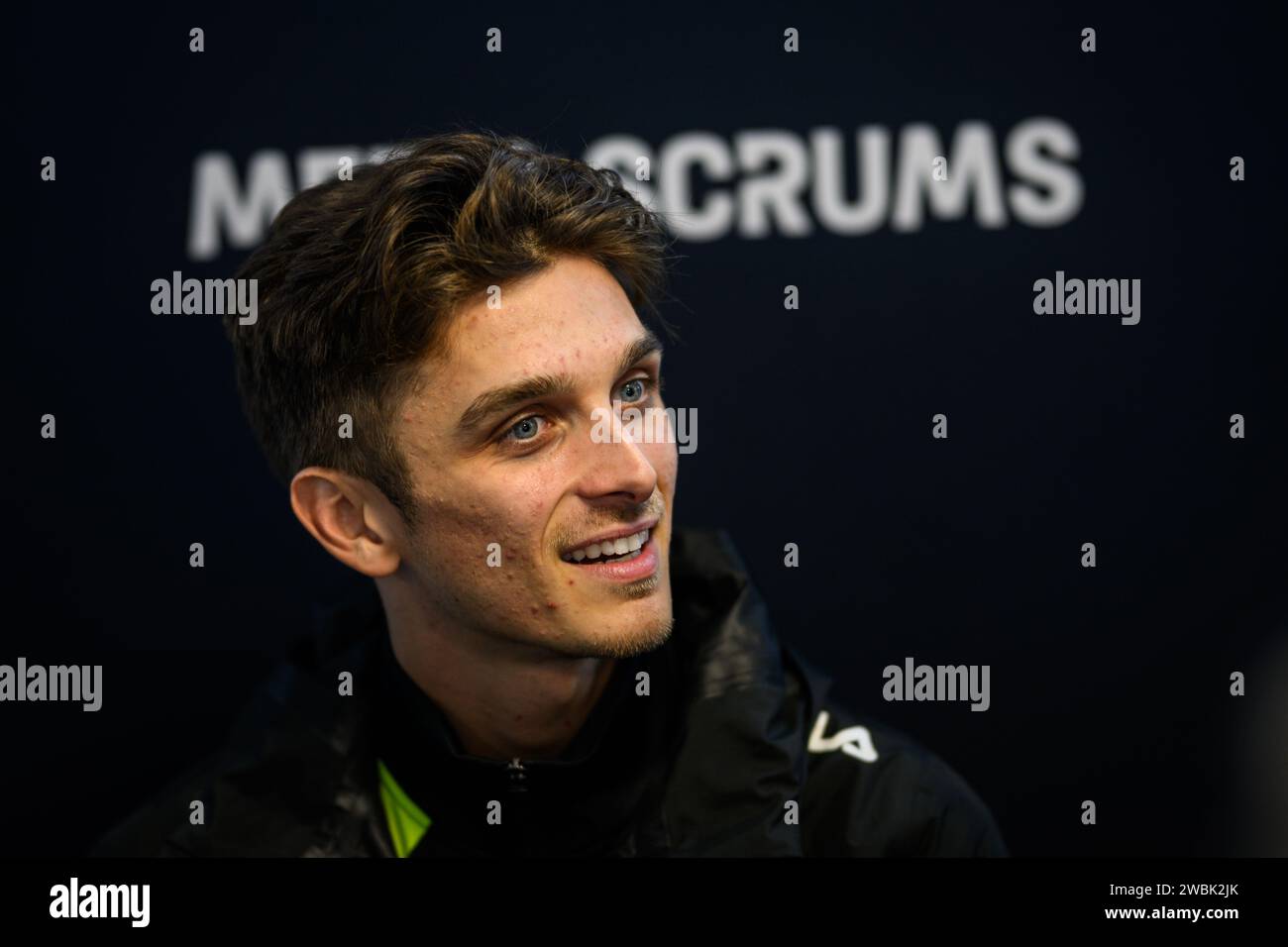 Portrait of Italian MotoGP rider Luca Marini of the Mooney VR46 Racing ...
