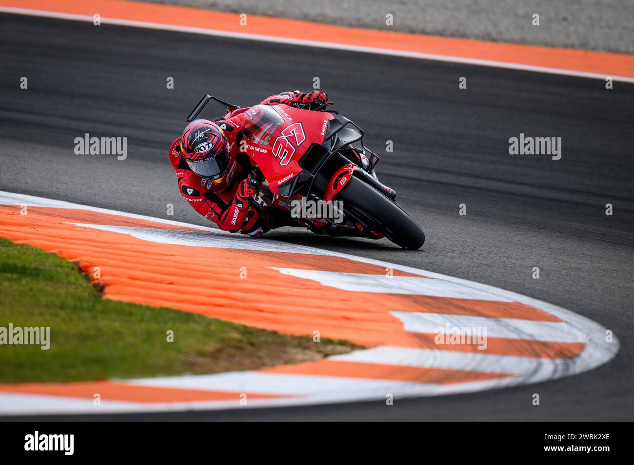 Spanish MotoGP rider nr 37 Augusto Fernandez training at Test 2024 on ...