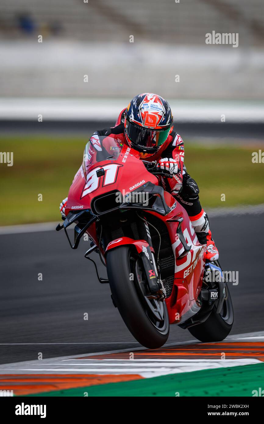 Spanish MotoGP rider Pedro Acosta training Test 2024 on the GasGas ...