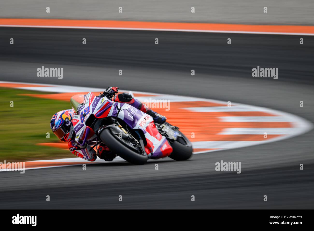 Spanish MotoGP rider nr. 89 Jorge Martin training at Test 2024 on the ...