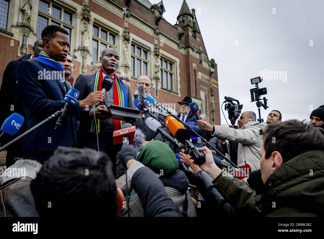THE HAGUE - Ronald Lamola, Minister of Justice of South Africa, speaks ...