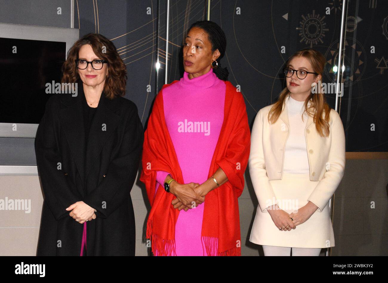New York, NY, USA. 10th Jan, 2024. Tina Fey, Stephanie J. Hull, CEO of ...