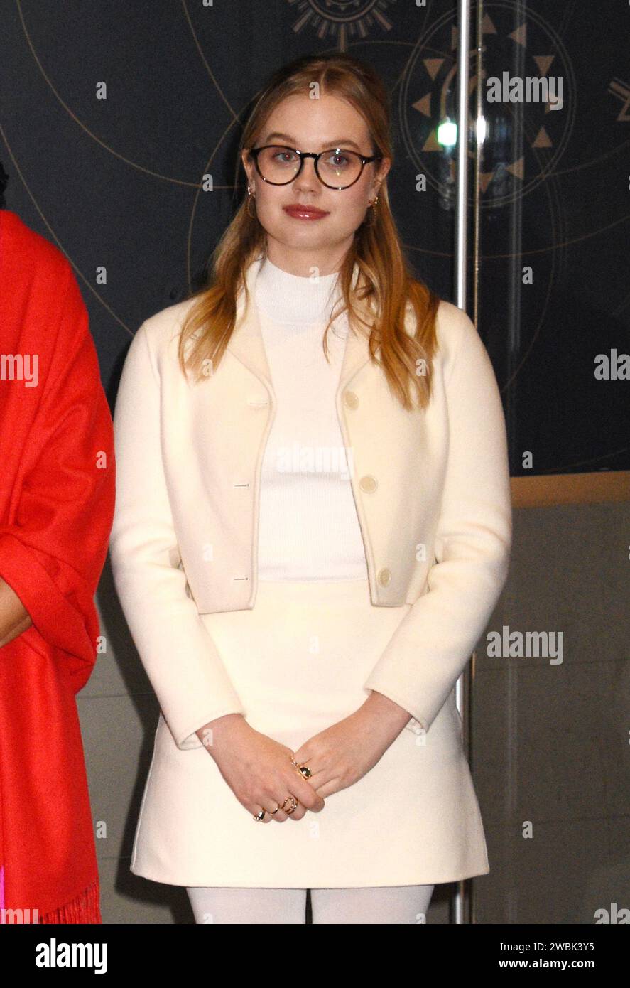 New York, NY, USA. 10th Jan, 2024. Angourie Rice pictured as the cast ...