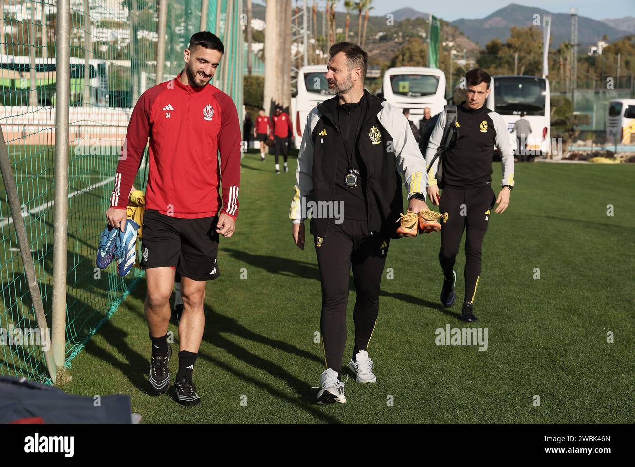 Marbella, Spain. 11th Jan, 2024. Standard's Konstantinos Laifis and ...