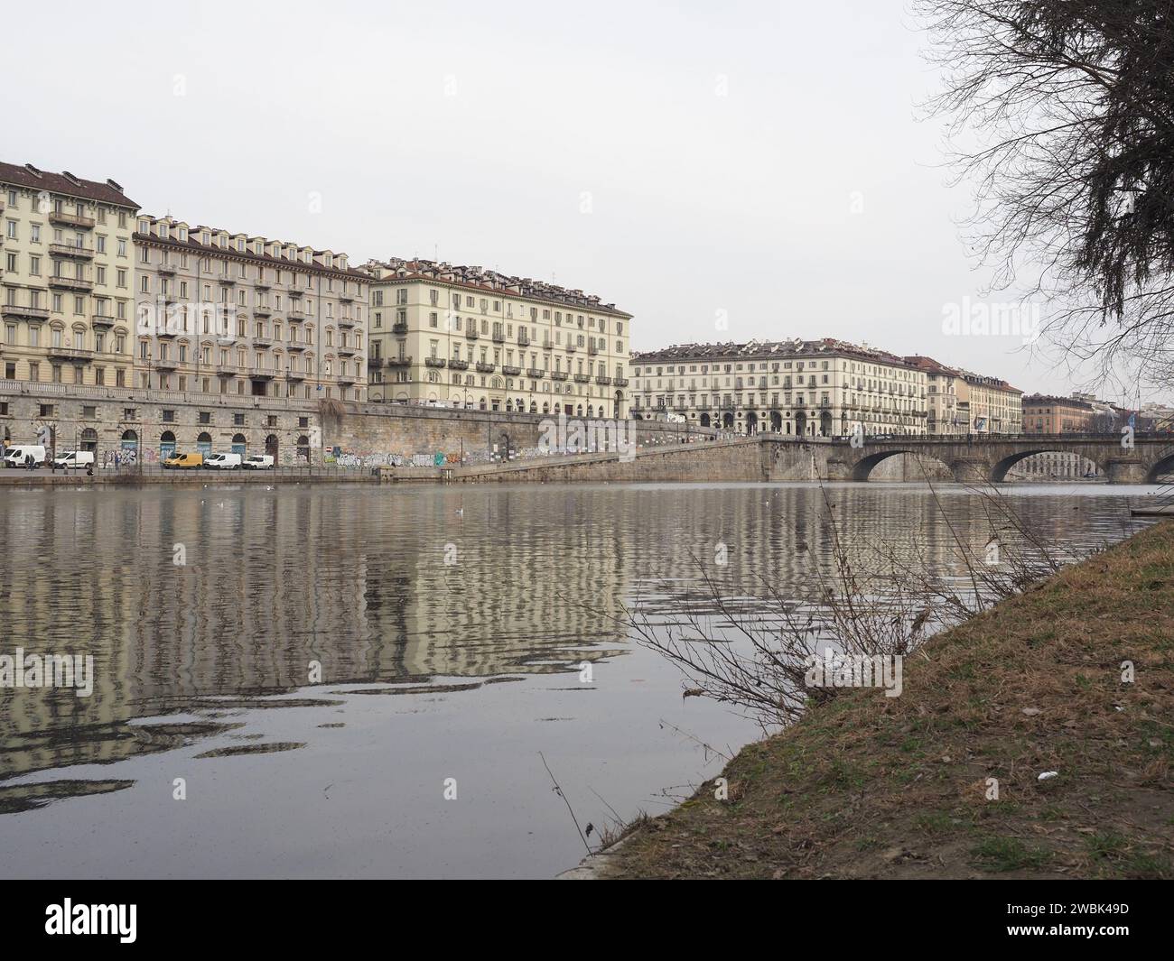 TURIN - CIRCA FEBRUARY 2022: Banks Of River Po In Turin Stock Photo - Alamy
