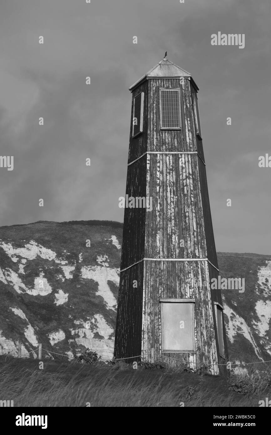 Samphire Hoe Dover lighthouse Stock Photo - Alamy