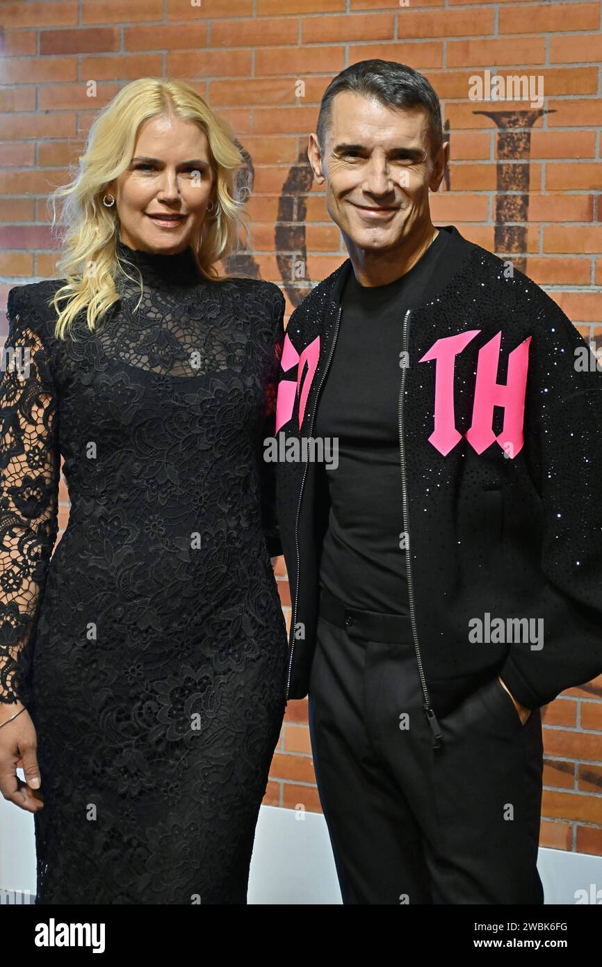 Madrid, Spain. 11th Jan, 2024. Model Valeria Mazza and Jesus Vazquez at ...