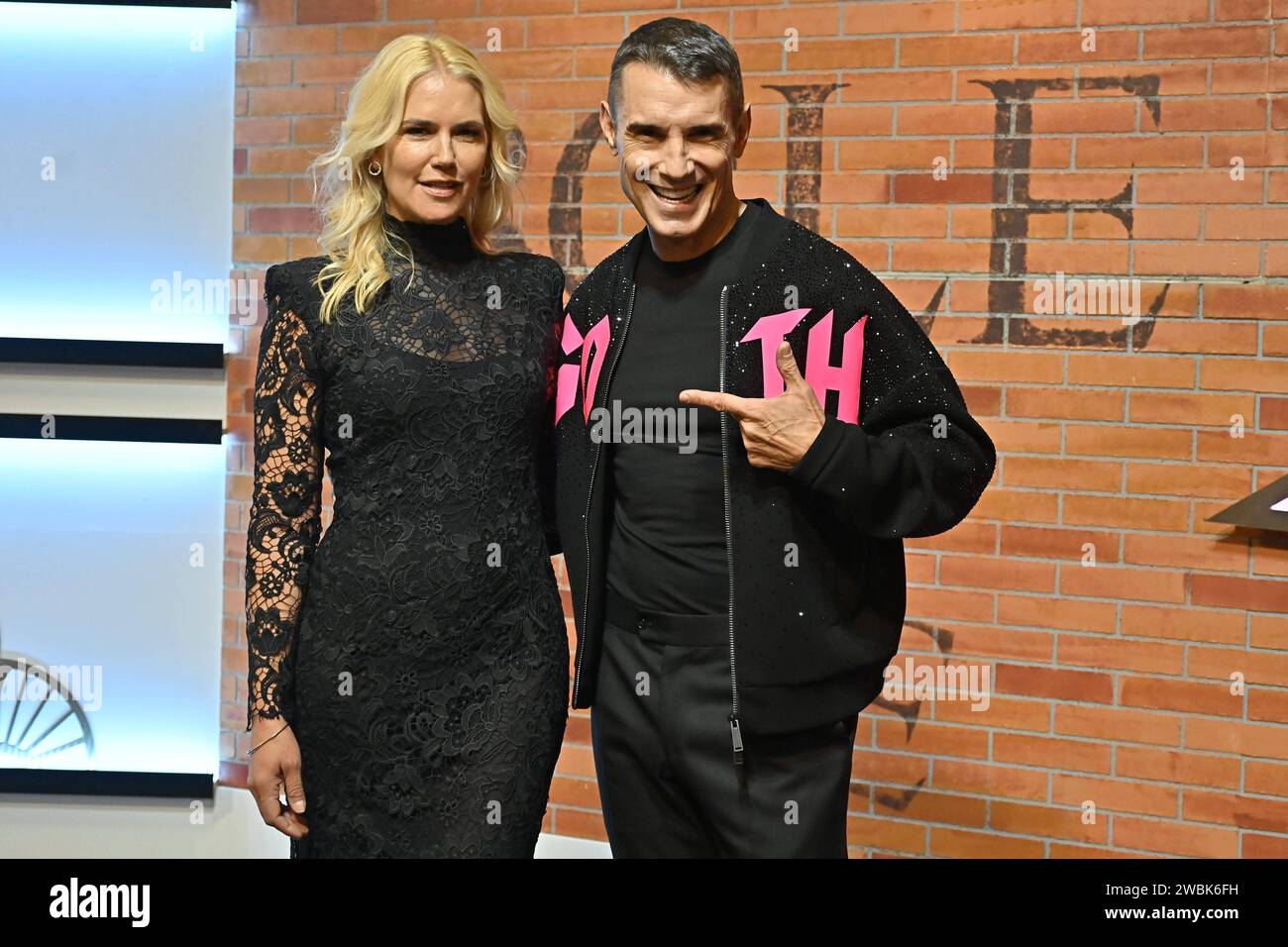 Madrid, Spain. 11th Jan, 2024. Model Valeria Mazza and Jesus Vazquez at ...