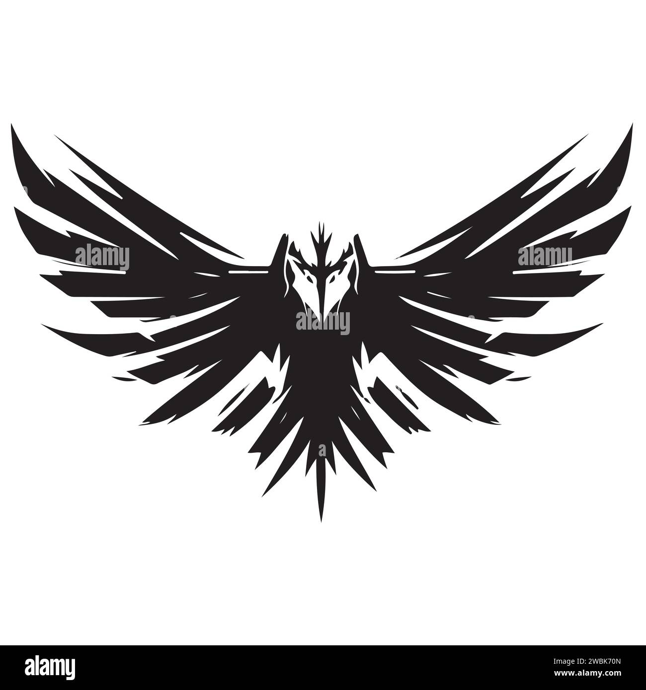 Angry bird logo Black and White Stock Photos & Images - Alamy
