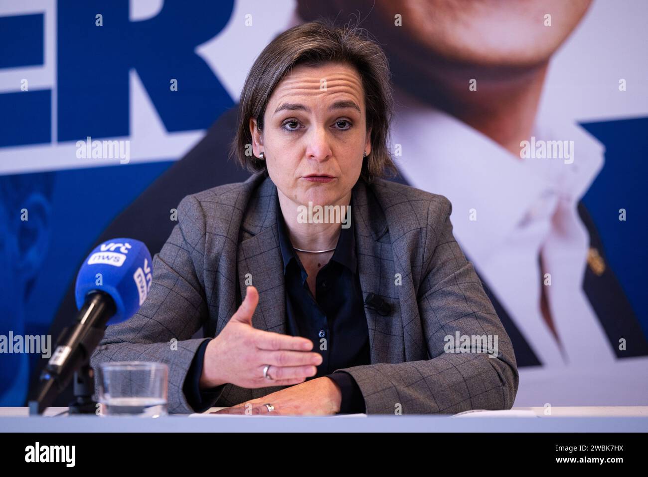 Brussels, Belgium. 11th Jan, 2024. Vlaams Belang's Barbara Pas pictured ...