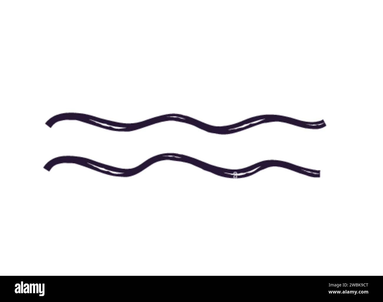 Hand drawn crayon chalk charcoal line arrow. curvy and wavy arrow ...