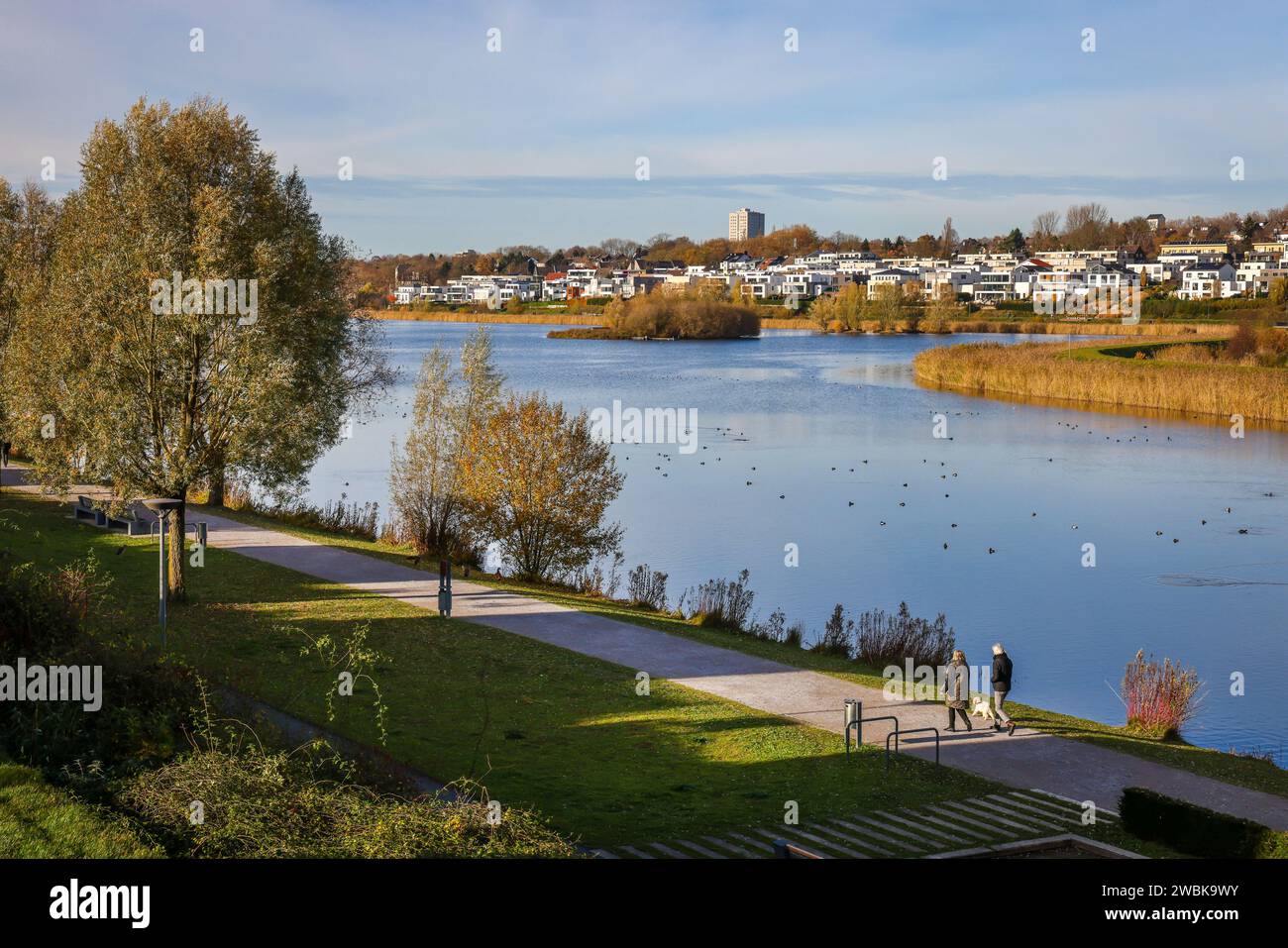 Dortmund, North Rhine-Westphalia, Germany - Phoenix-See. A former ...