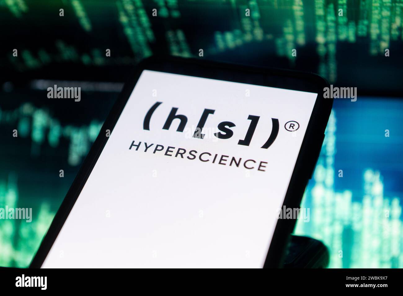 In this photo illustration a Hypersicence logo seen displayed on a ...