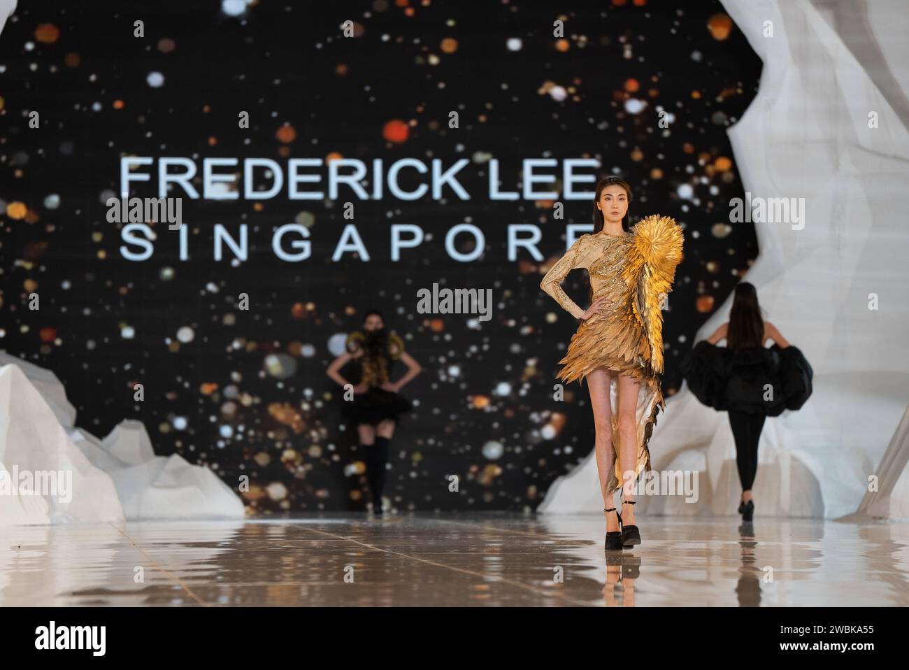 Harbin, China's Heilongjiang Province. 11th Jan, 2024. A model presents ...