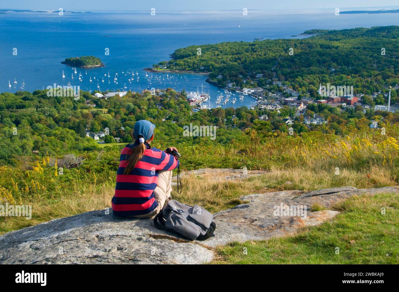 Mt Battie view, Camden Hills State Park, Maine Stock Photo - Alamy