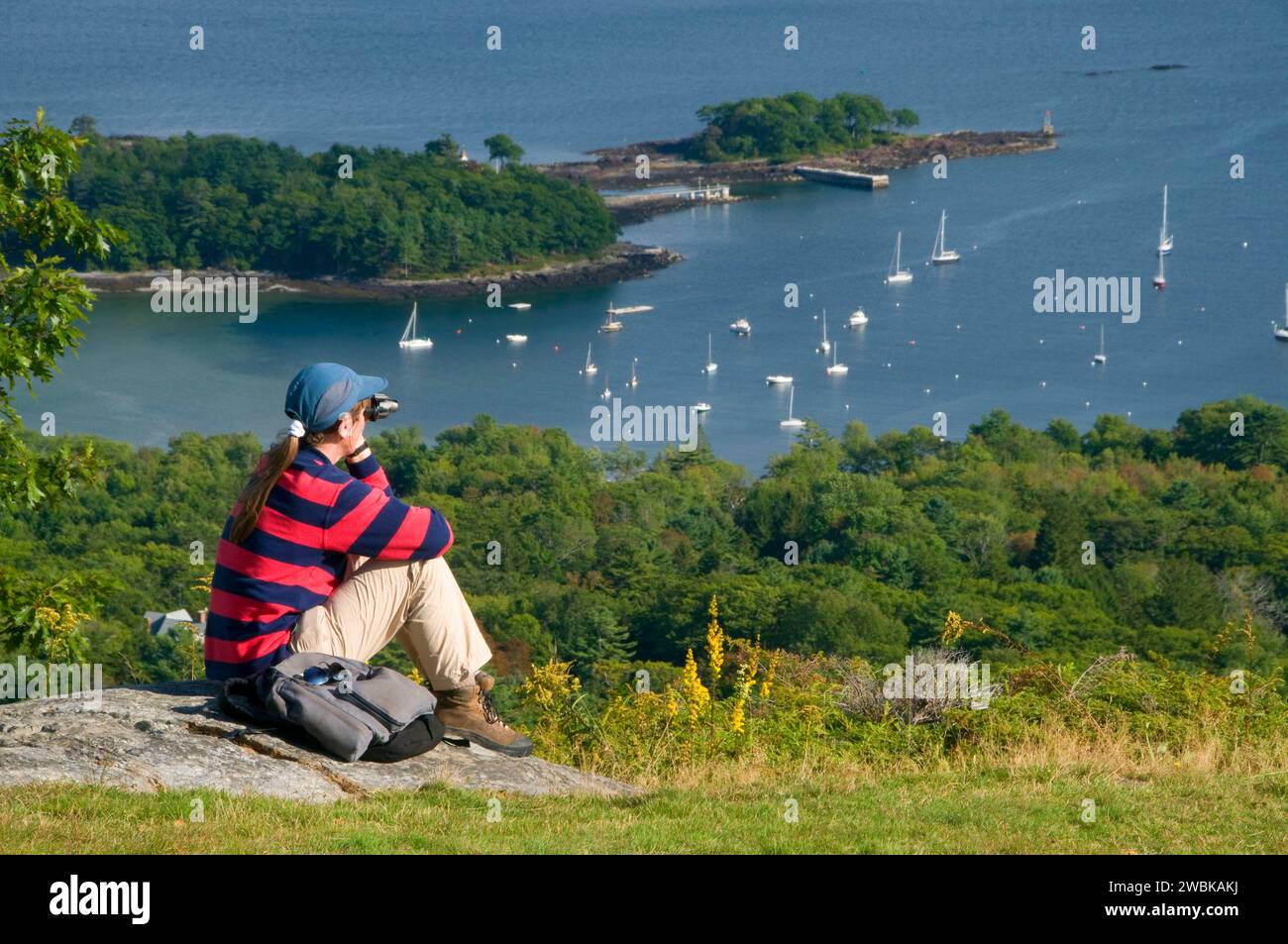 Mt Battie view, Camden Hills State Park, Maine Stock Photo - Alamy