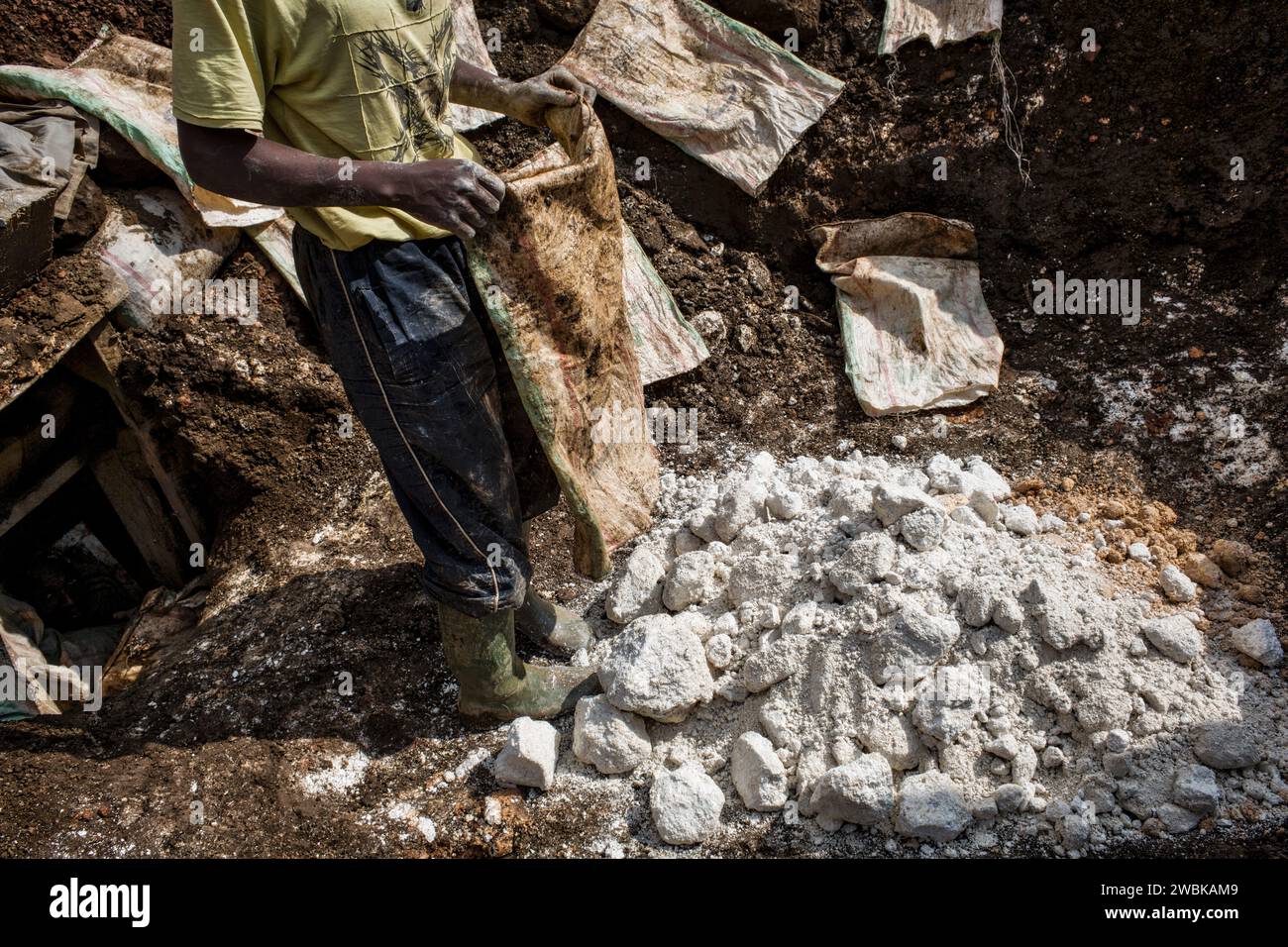 Mining in Democratic Republic of Congo, Africa, North Kivu Stock Photo ...