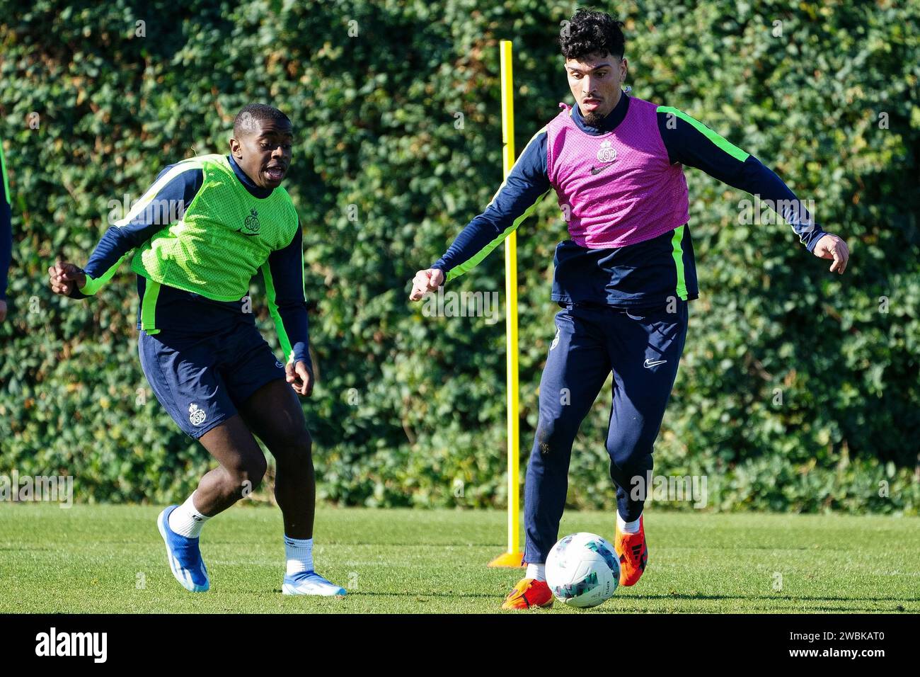 Algorfa, Spain. 11th Jan, 2024. Union's Noah Sadiki and Union's Cameron ...