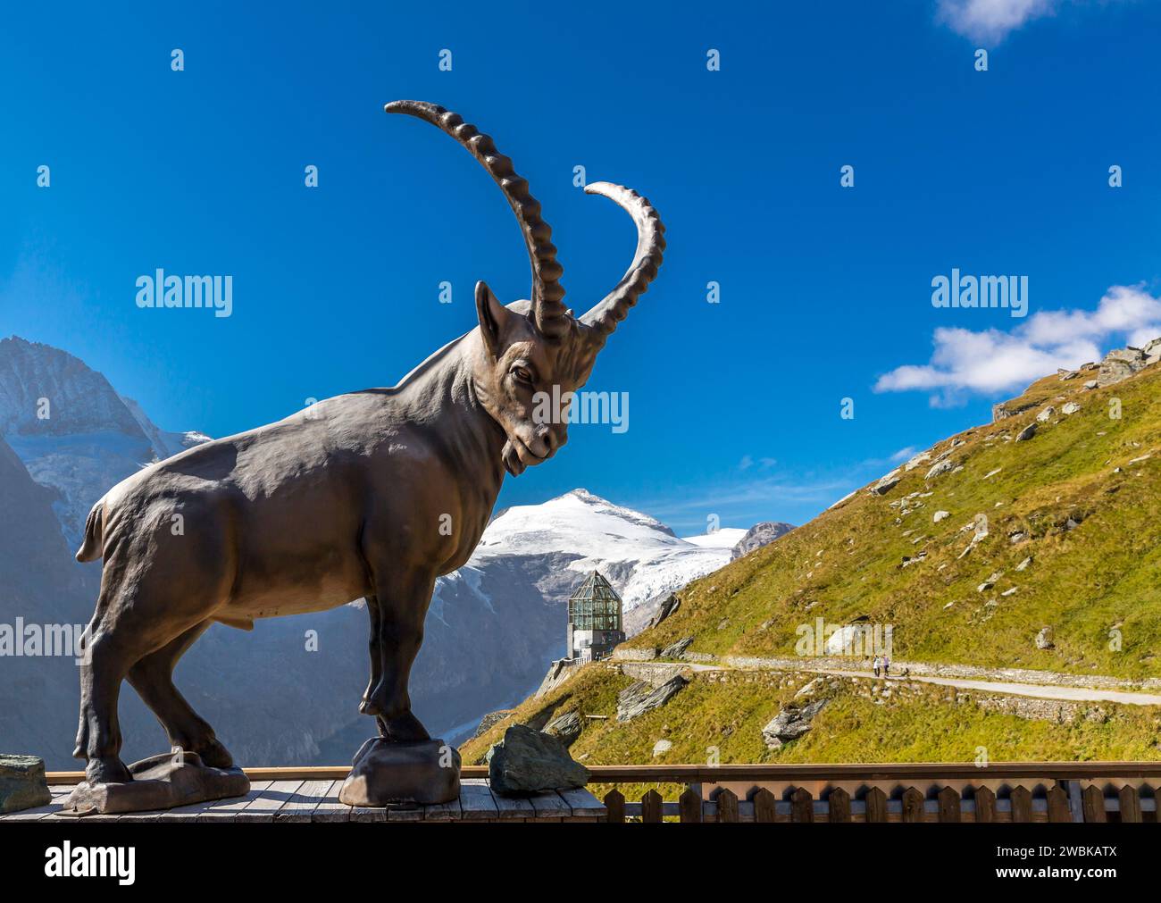 Wilhelm swarovski observation tower at the back hi-res stock ...