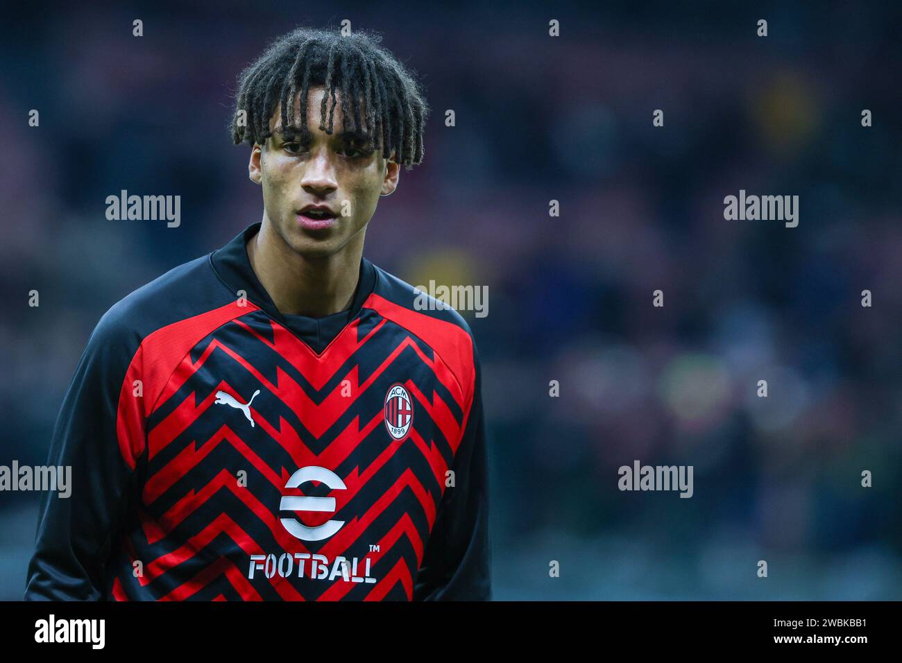 Milan, Italy. 10th Jan, 2024. Kevin Zeroli of AC Milan seen in action ...