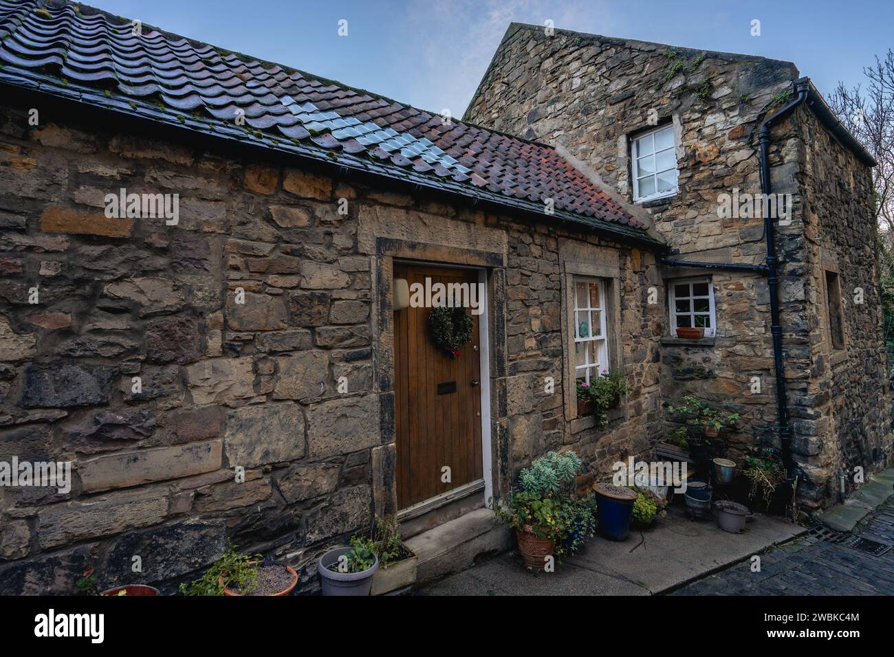 Beautiful old houses in Edinburgh Scotland Stock Photo - Alamy