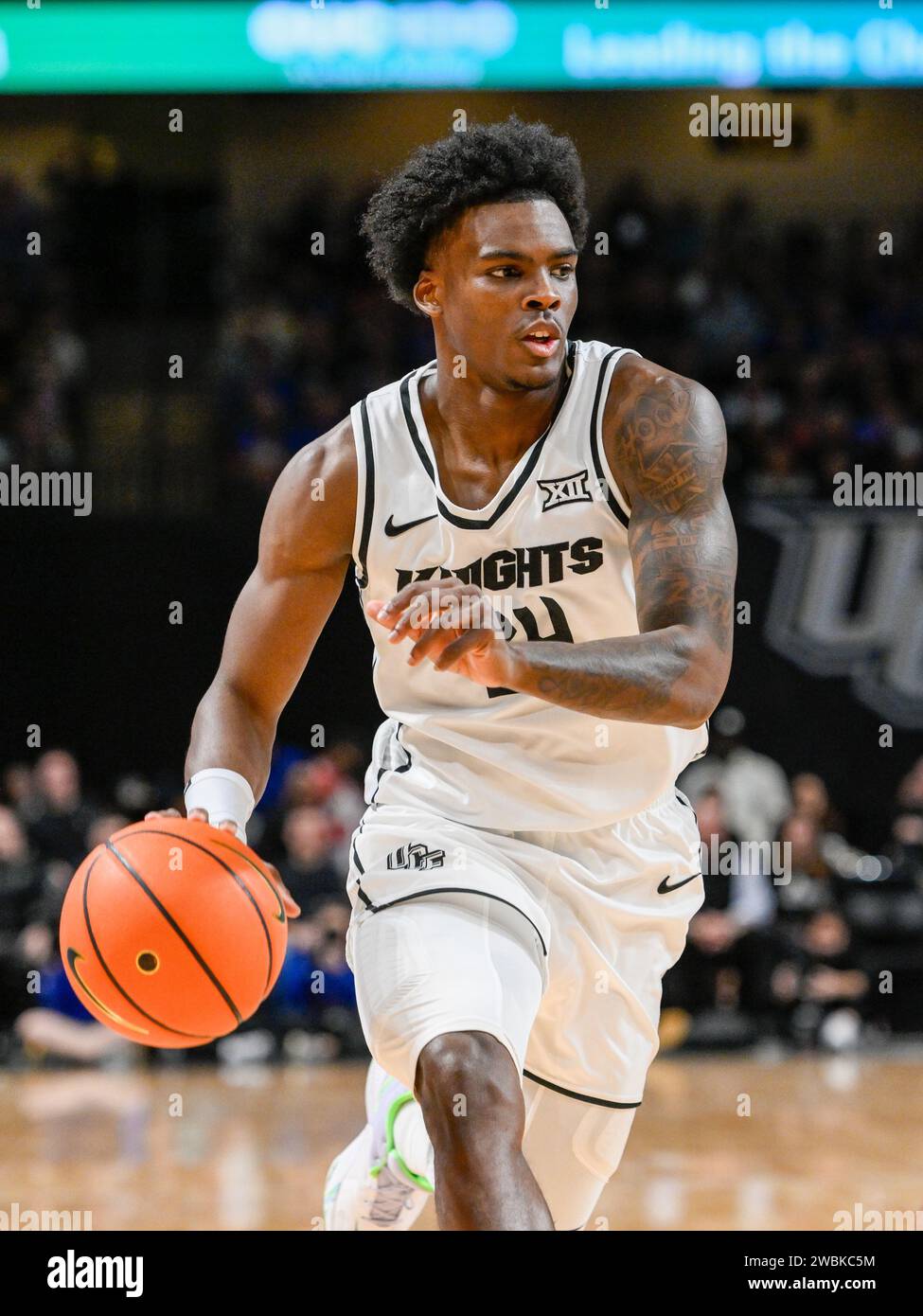 Orlando, FL, USA. 10th Jan, 2024. UCF Knights guard Jaylin Sellers (24 ...