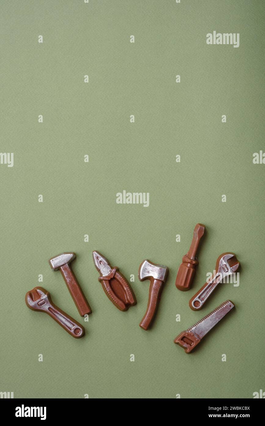 Tools and inscriptions symbolizing repairs or a garage and its ...