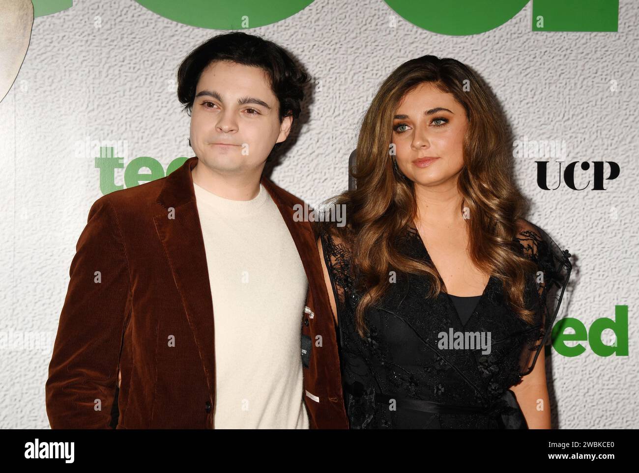 LOS ANGELES, CALIFORNIA - JANUARY 10: (L-R) Max Burkholder and Giorgia ...