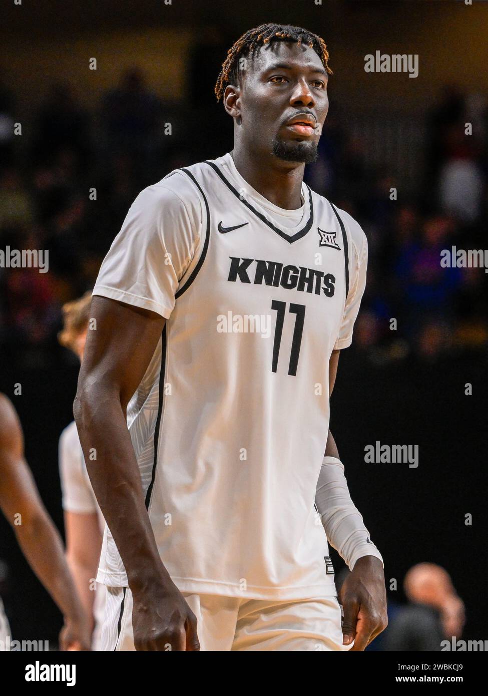 Orlando, FL, USA. 10th Jan, 2024. UCF Knights forward Ibrahima Diallo ...