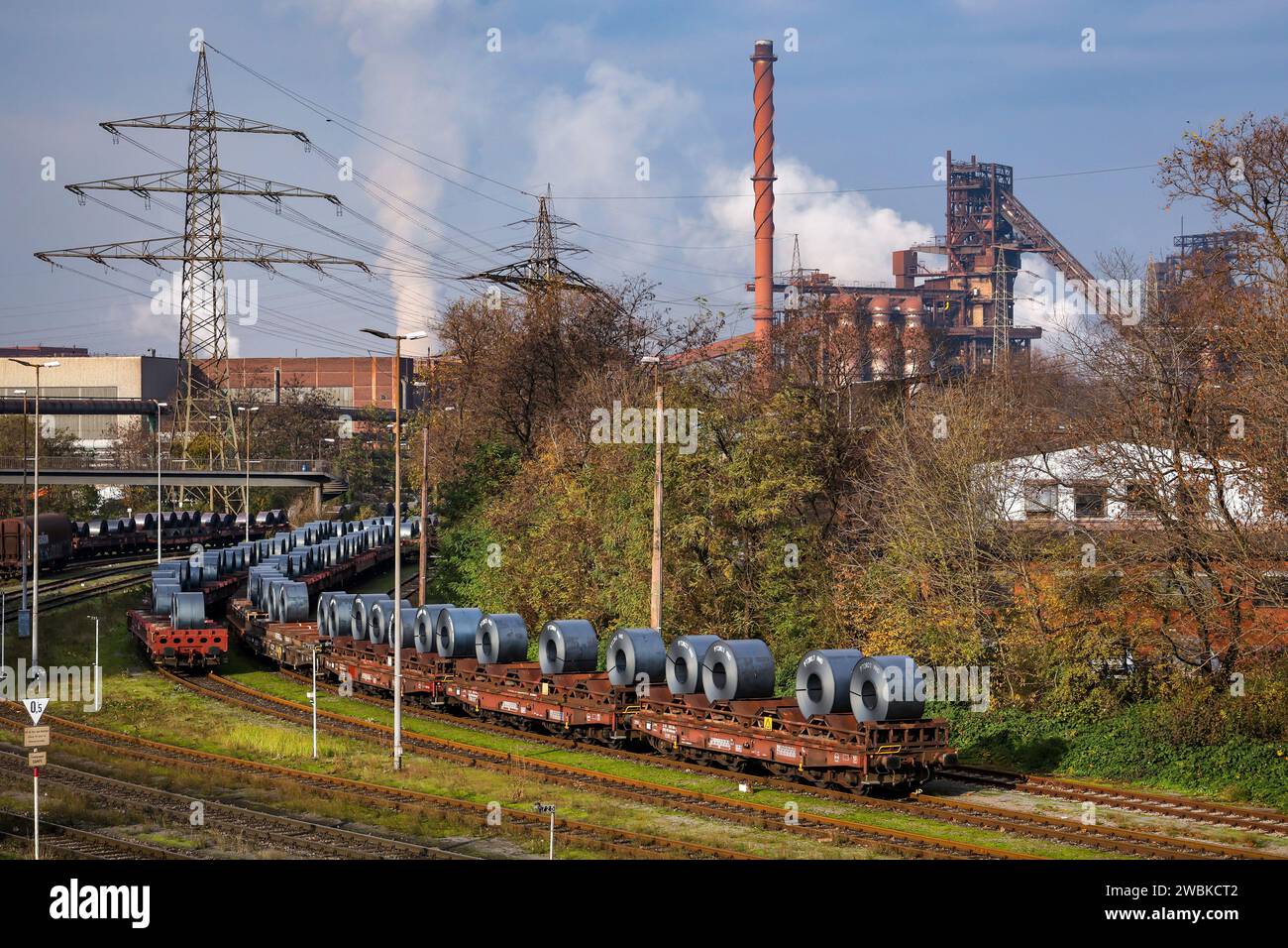Steel works in duisburg thyssenkrupp hi-res stock photography and ...
