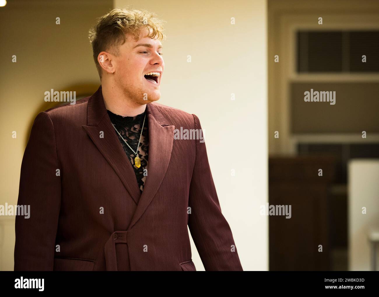 Harriet Caplan-Dean and Macauley Burns recording West End New Friends ...