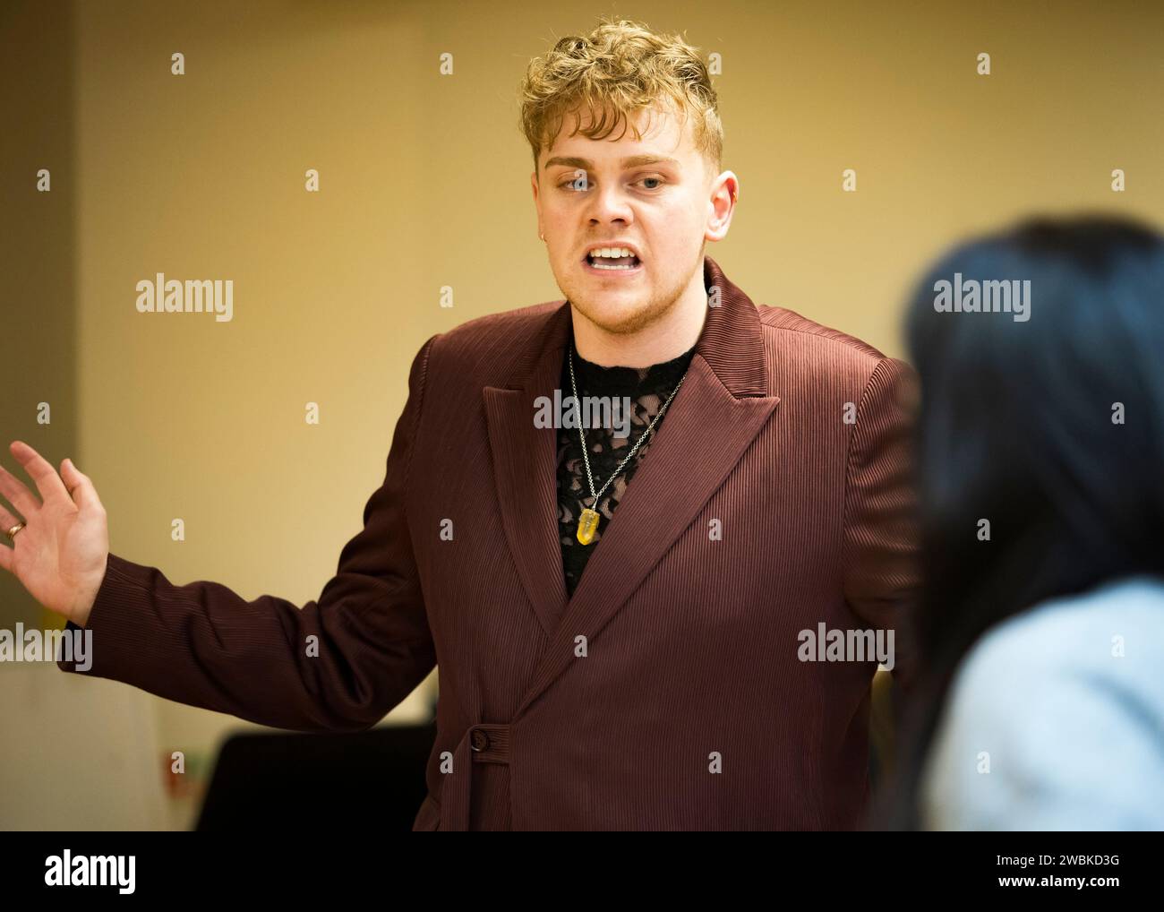 Harriet Caplan-Dean and Macauley Burns recording West End New Friends ...