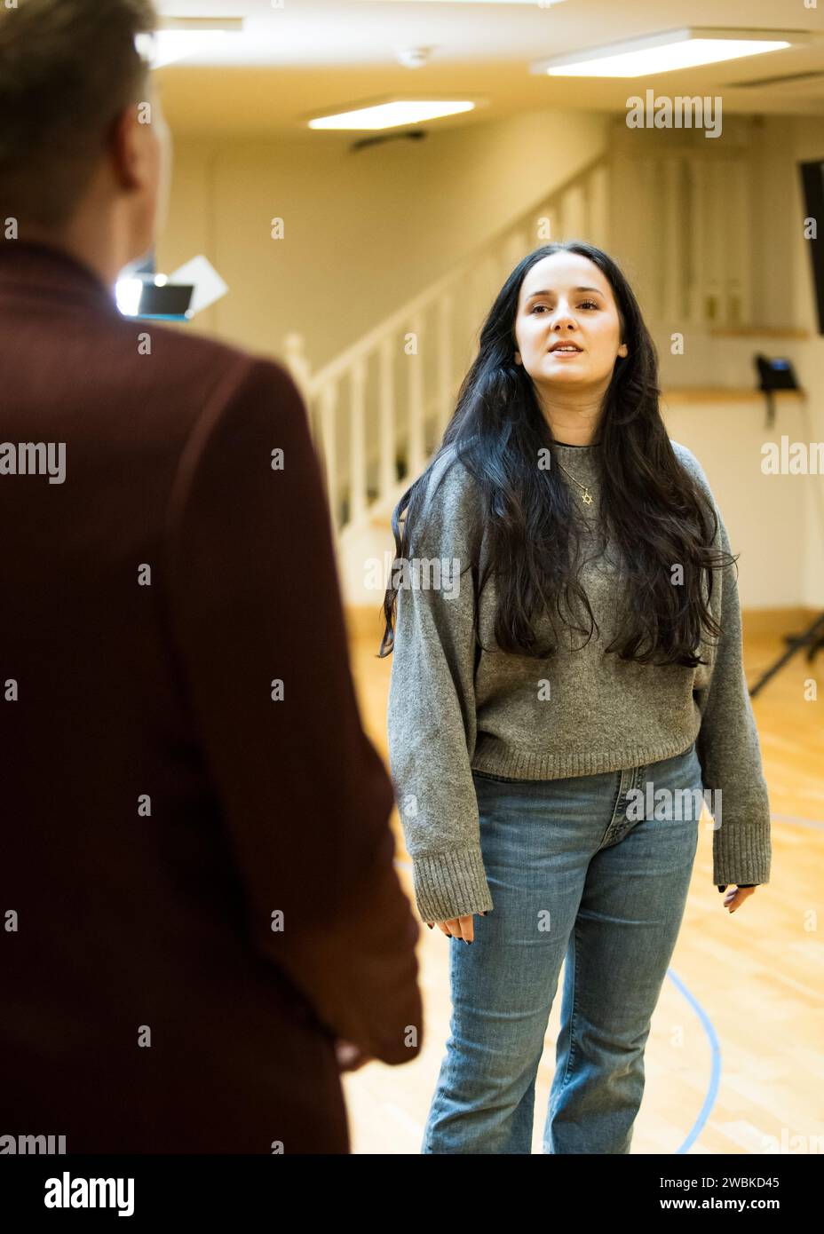 Harriet Caplan-Dean and Macauley Burns recording West End New Friends ...