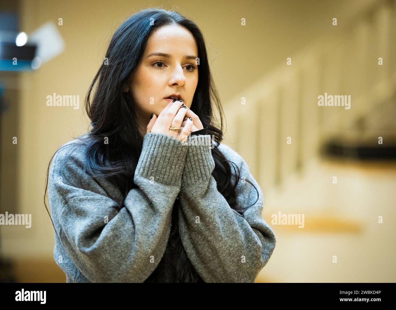 Harriet Caplan-Dean and Macauley Burns recording West End New Friends ...