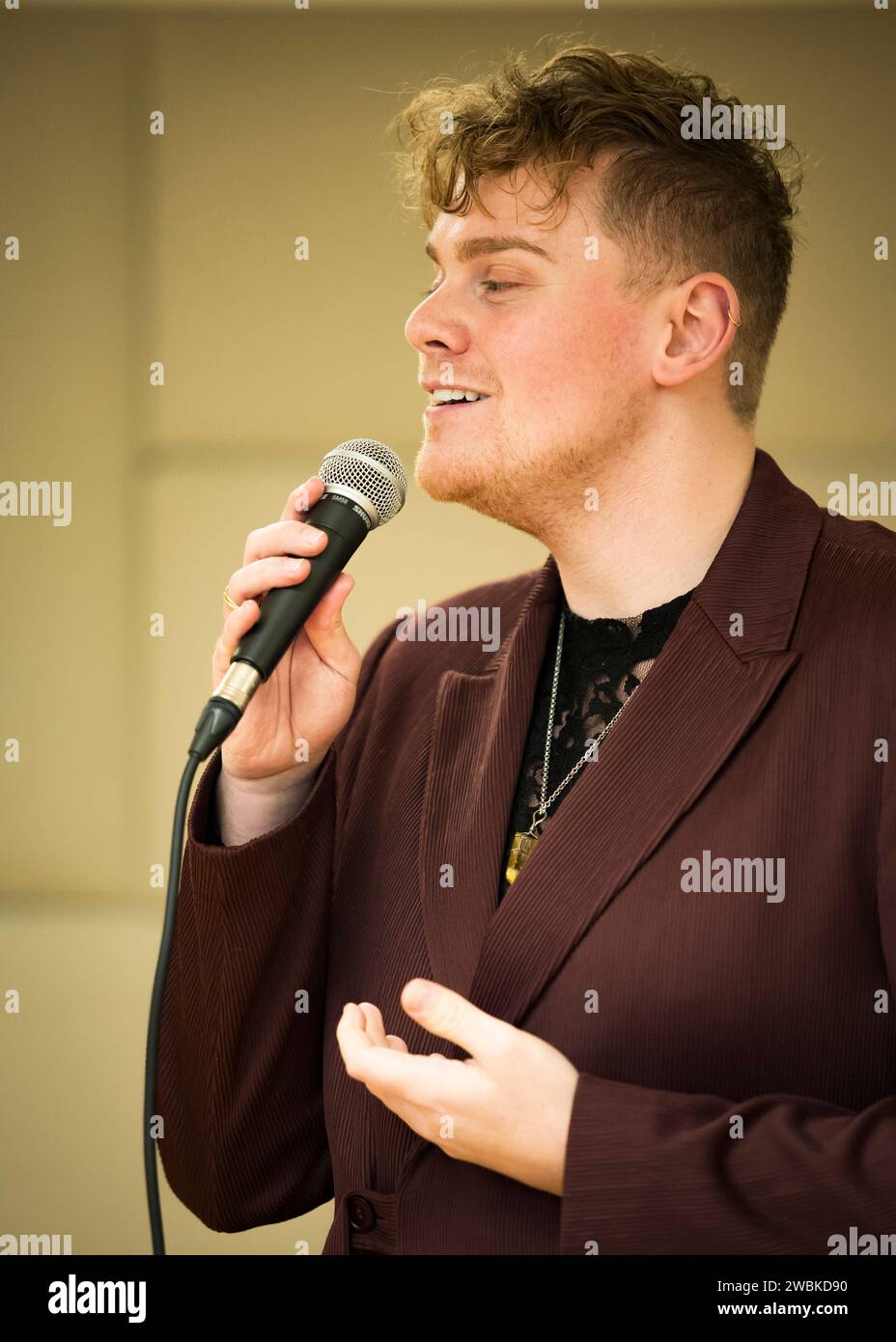 Harriet Caplan-Dean and Macauley Burns recording West End New Friends ...