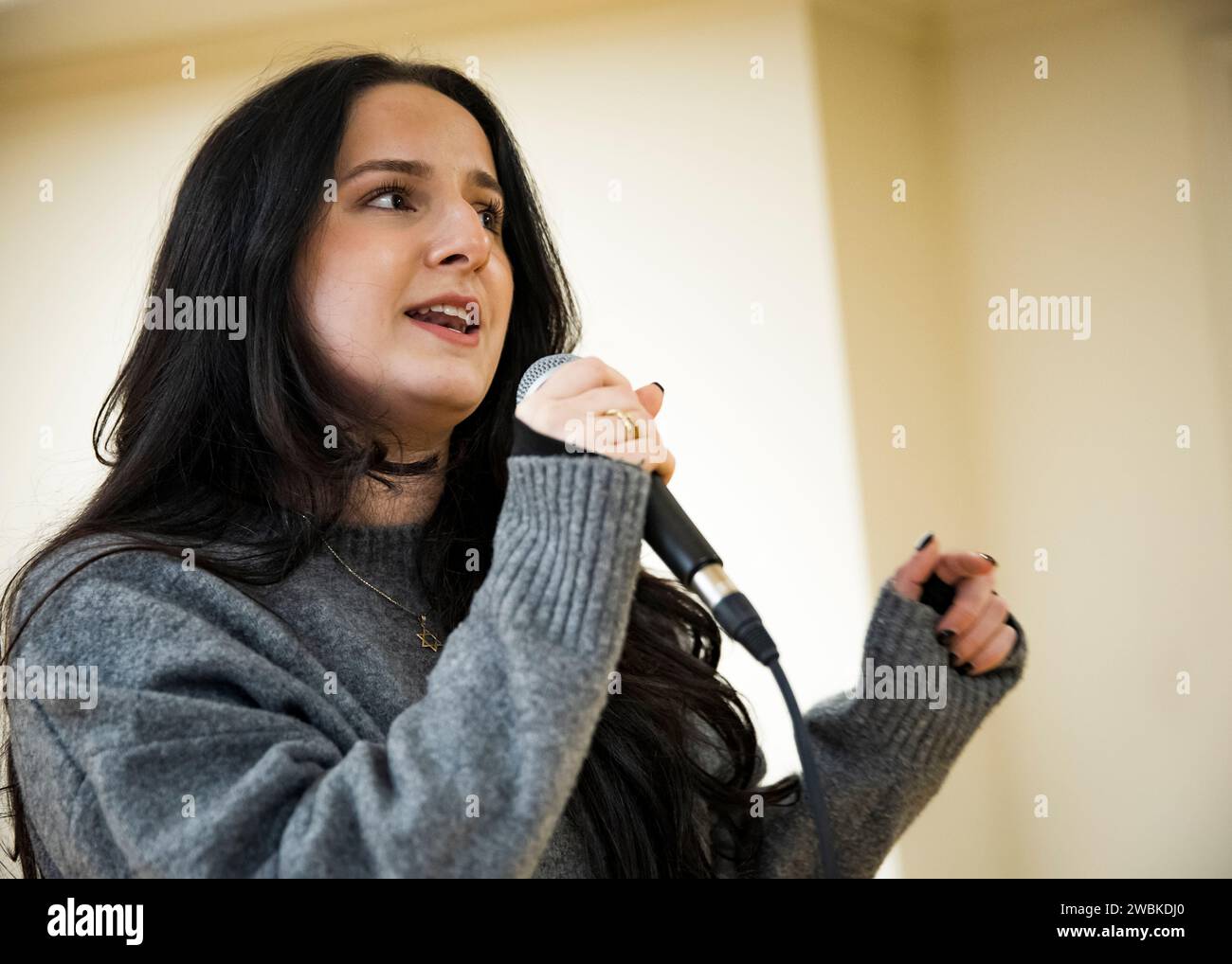 Harriet Caplan-Dean and Macauley Burns recording West End New Friends ...