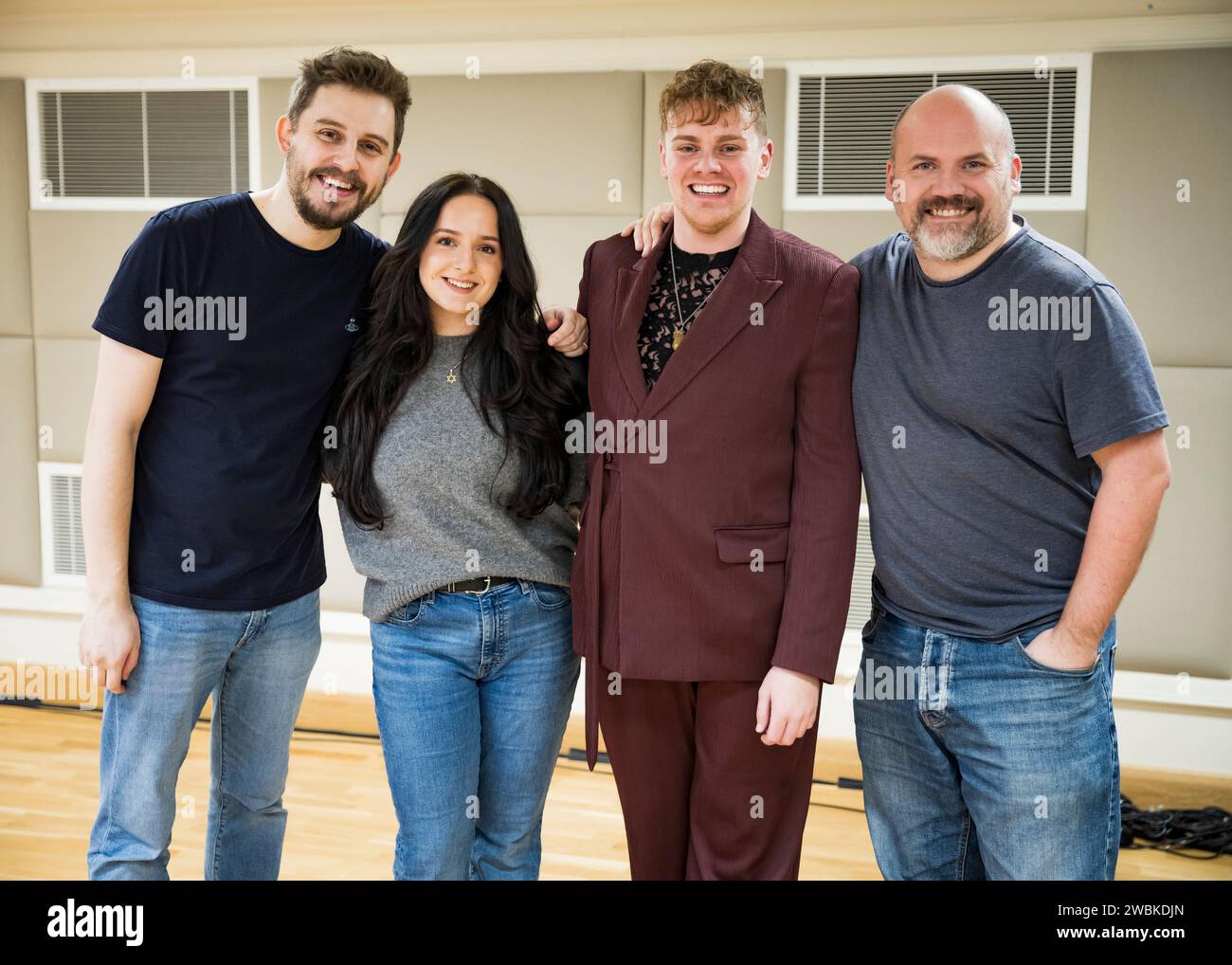 Harriet Caplan-Dean and Macauley Burns recording West End New Friends ...