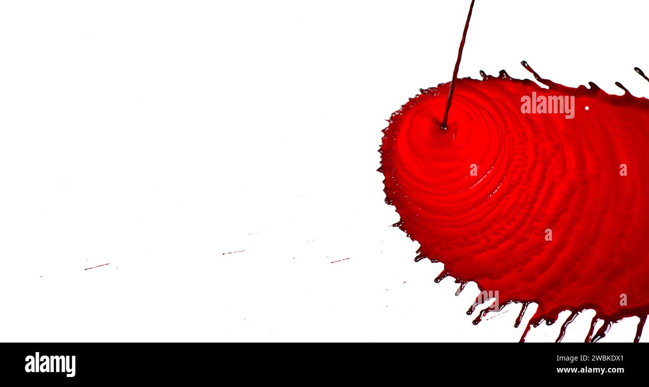 Blood Dripping against White Background Stock Photo - Alamy