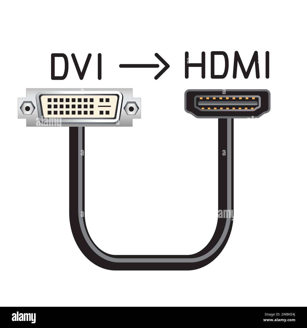 Hdmi interface Stock Vector Images - Alamy