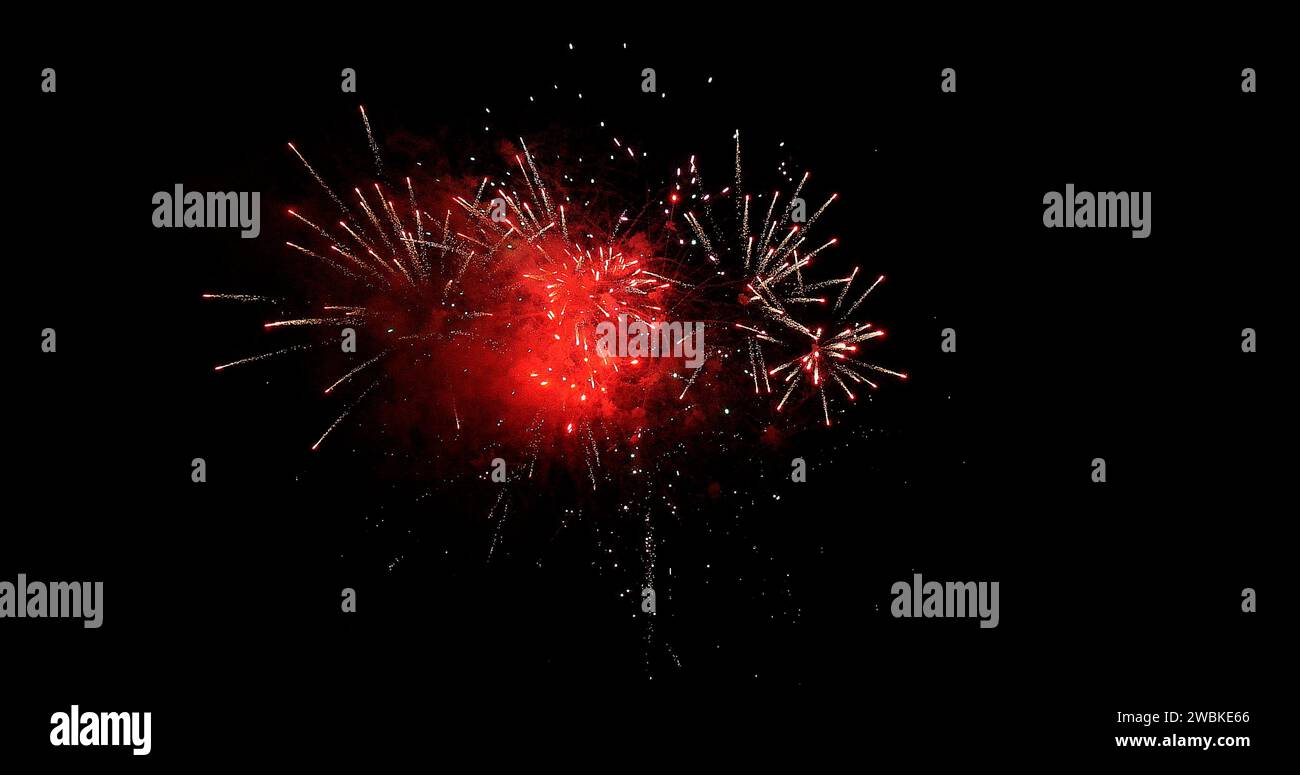Fireworks at Deauville in Normandy Stock Photo - Alamy