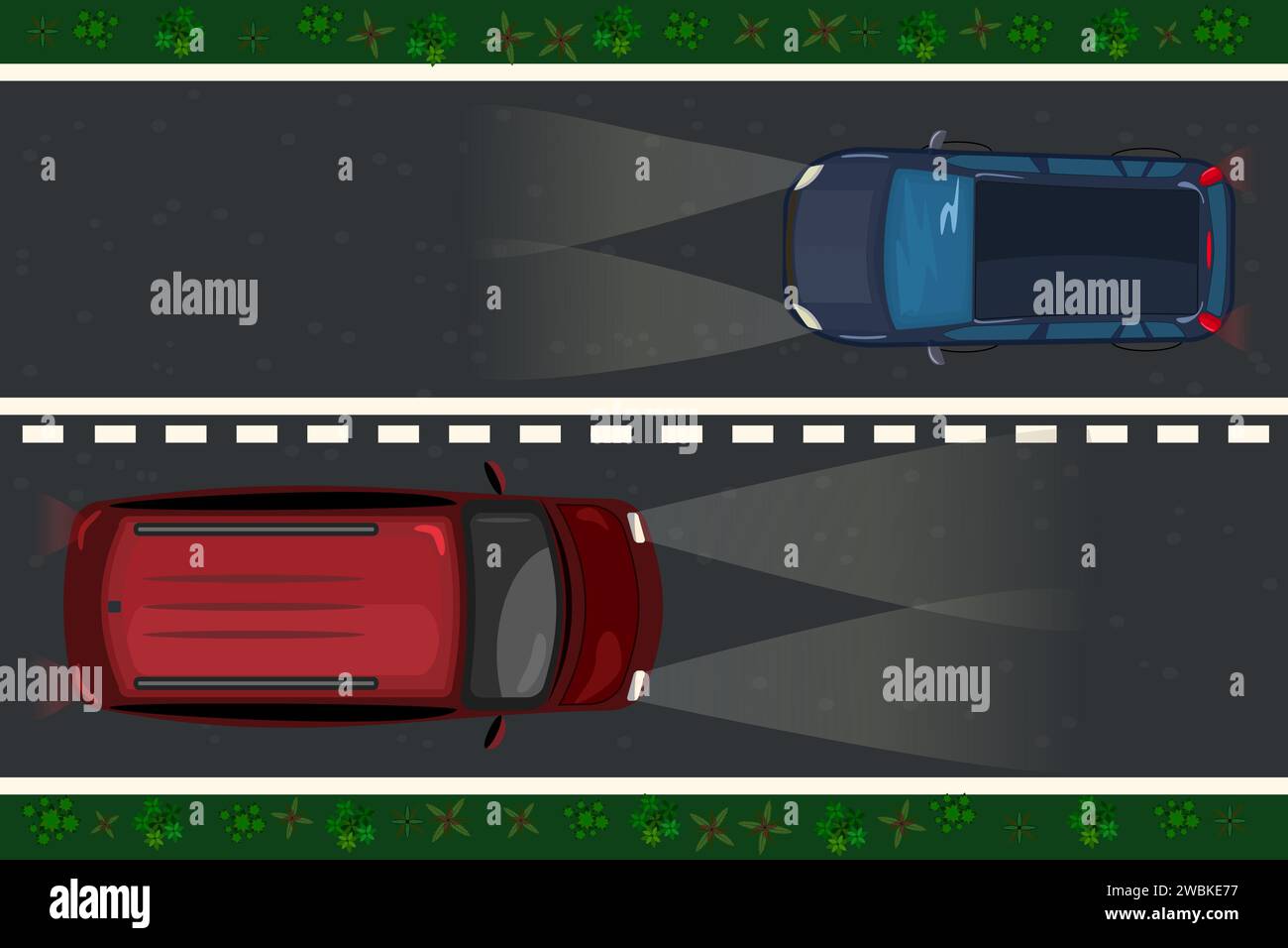 Car taillights car Stock Vector Images - Alamy