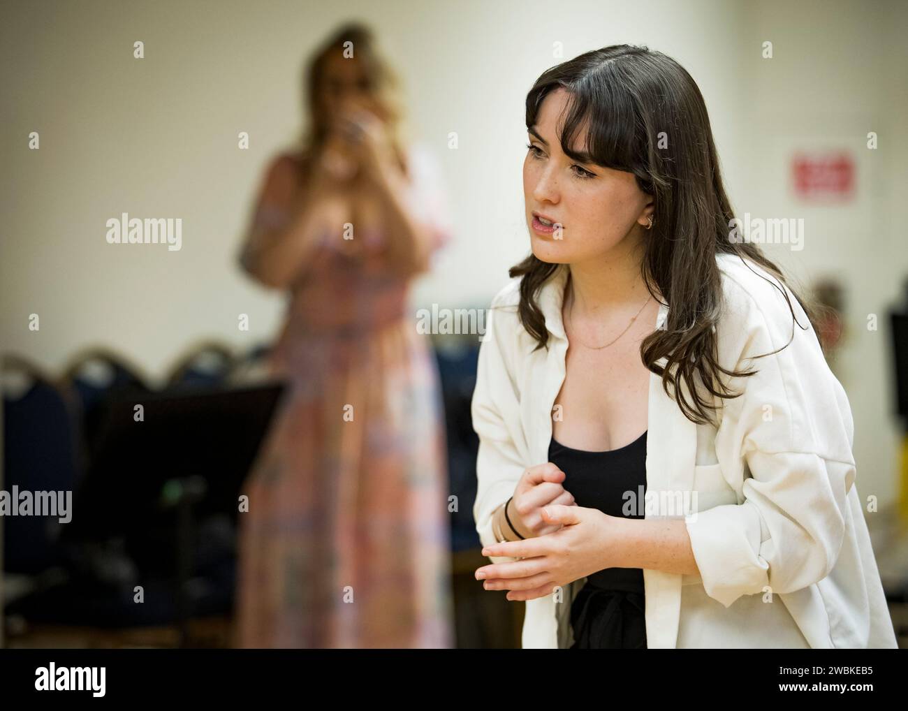 Laura Hickie and Maria Coyne recording West End New Friends, Victoria ...