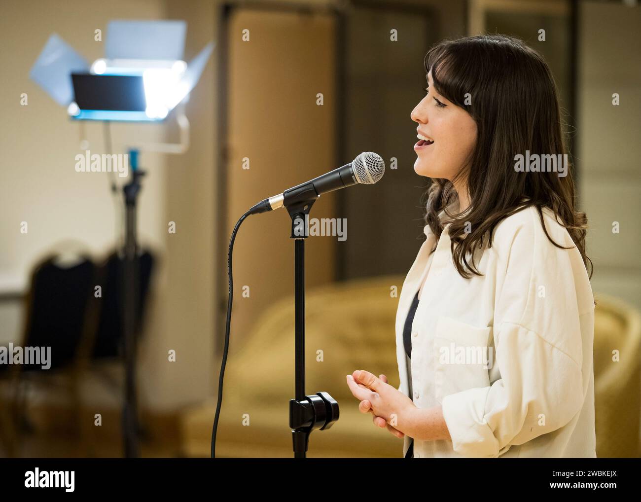 Laura Hickie and Maria Coyne recording West End New Friends, Victoria ...