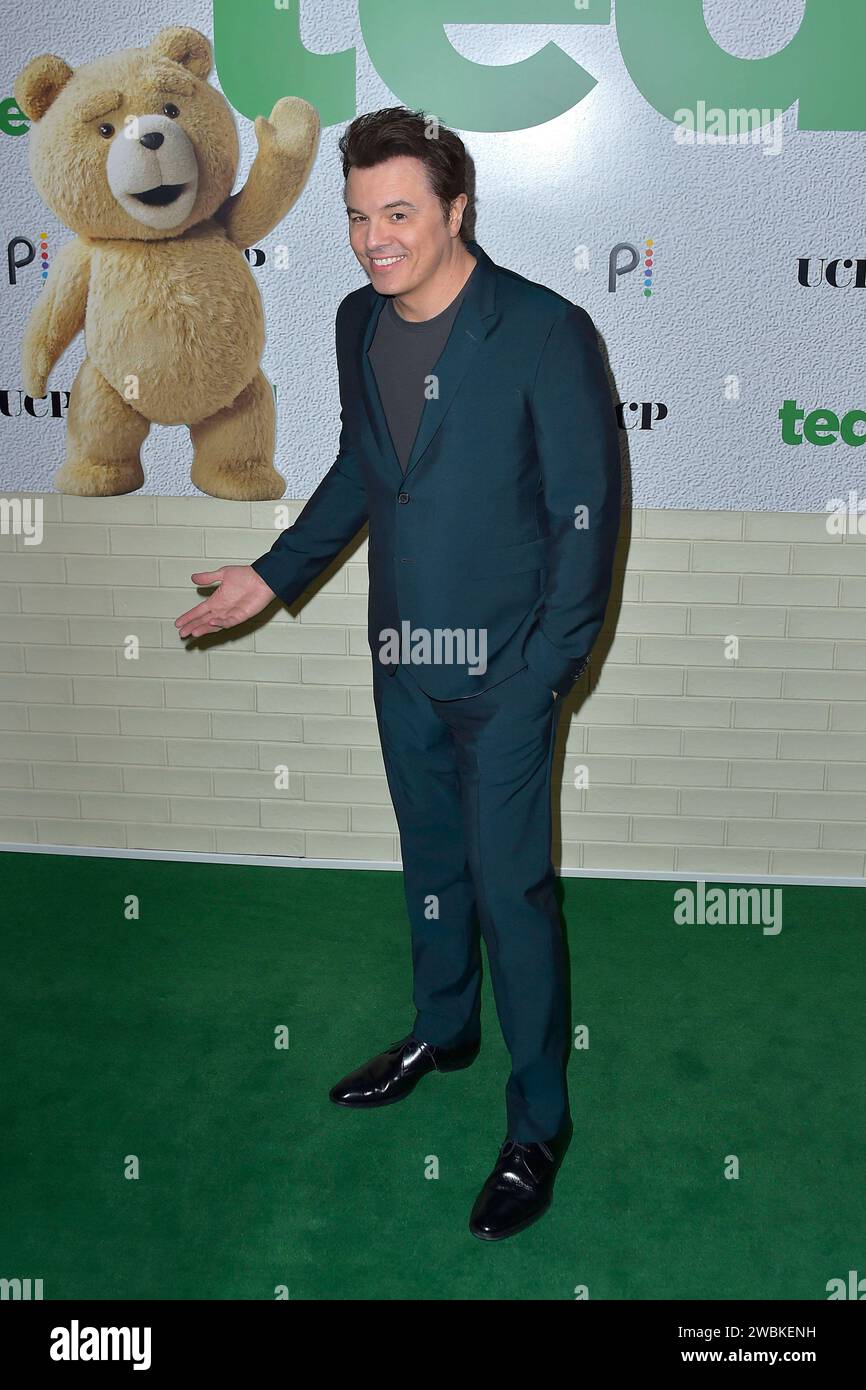 Seth McFarlane bei der Premiere der Peacock Serie Ted im AMC The Grove. Los Angeles, 10.01.2024 ...