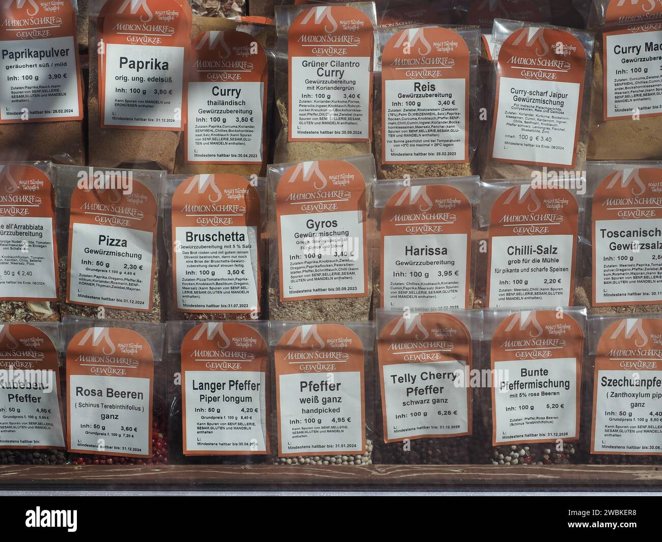 Indian spices packets hi-res stock photography and images - Alamy