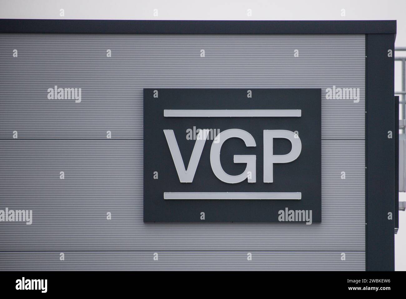 11 January 2024, Saxony-Anhalt, Sülzetal: "VGP" is written on the ...