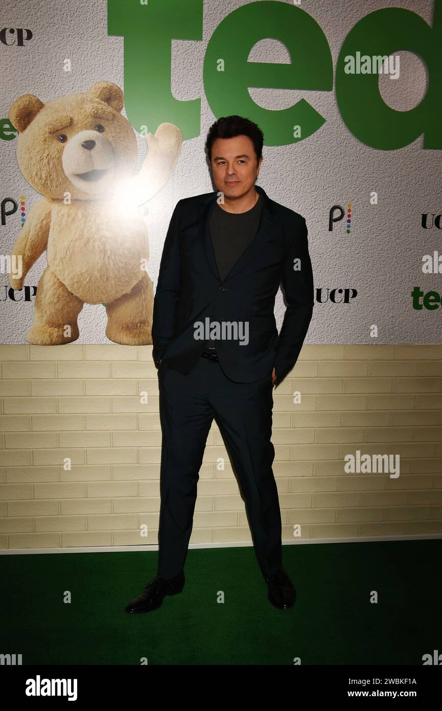 LOS ANGELES, CALIFORNIA - JANUARY 10: Seth MacFarlane attends the premiere of Peacock's "Ted" at ...