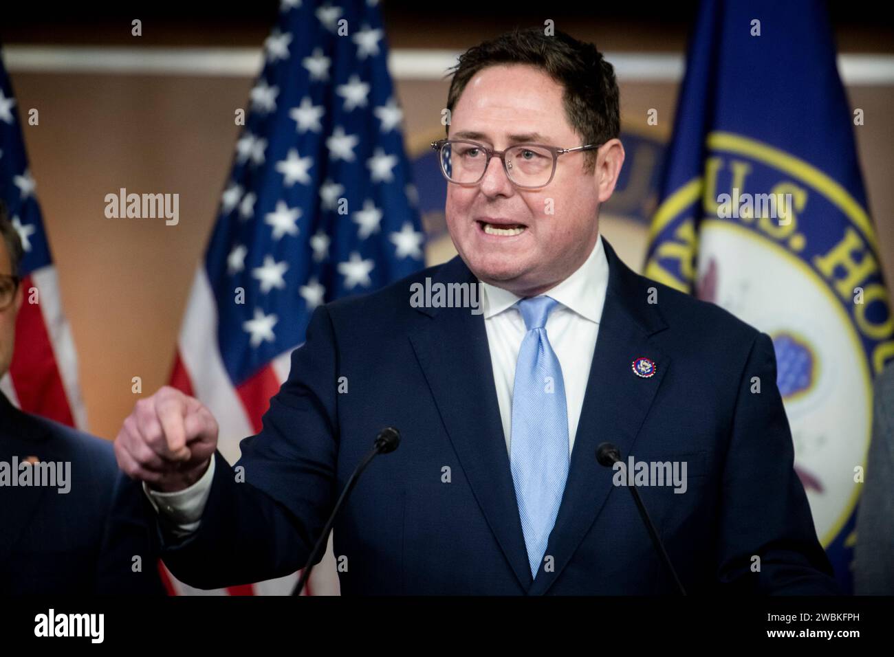 United States Representative Mike Flood (Republican of Nebraska) offers ...